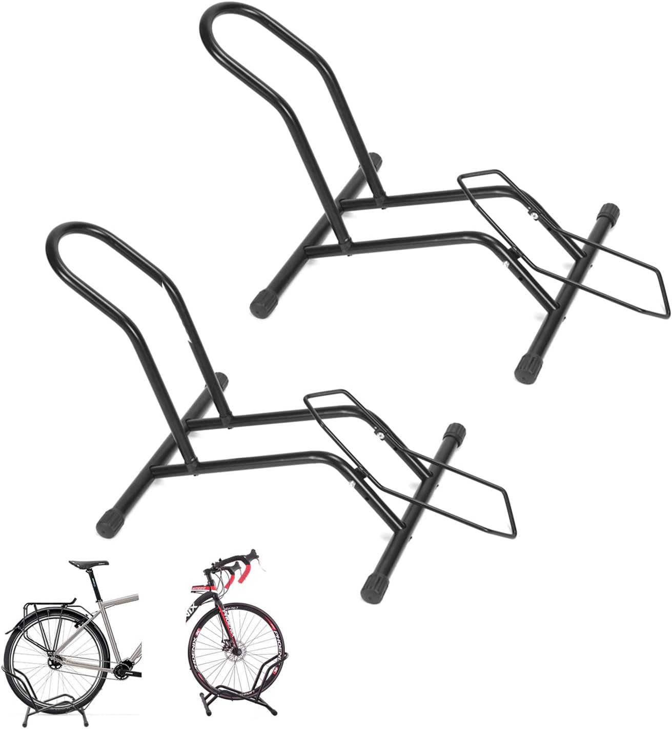 Herrselsam 2 Stücke Fahrradständer Boden, Freistehender Fahrradständer 16 bis 29 Zoll ...