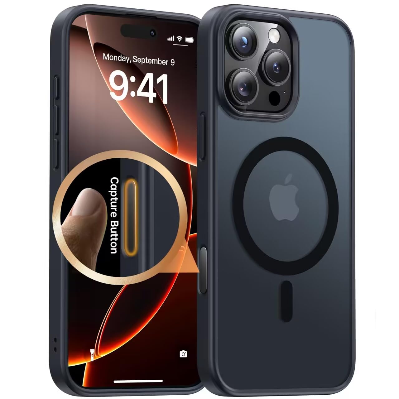 Amazon.com: Meifigno for iPhone 16 Pro Max Case with Sensitive Camera ...