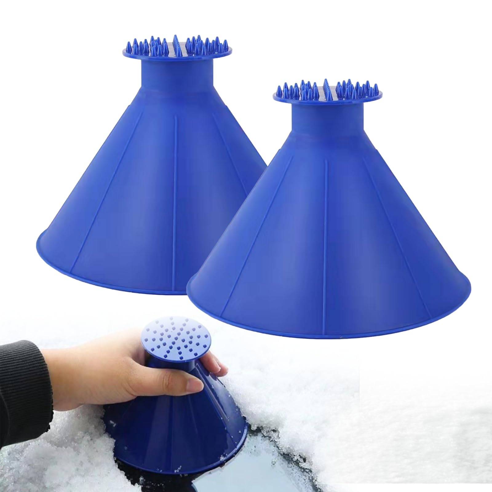 Amazon.com: Arimilk 2-Pcs Ice Scrapers for Car Windshield Rounded Frost ...