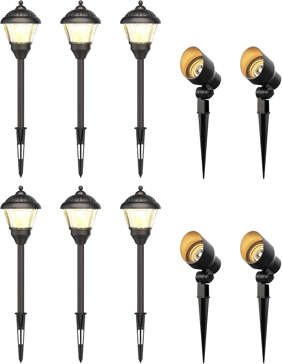 GOODSMANN Landscape Lighting Low Voltage Path Lights 6PK LED 1.5W 100 ...