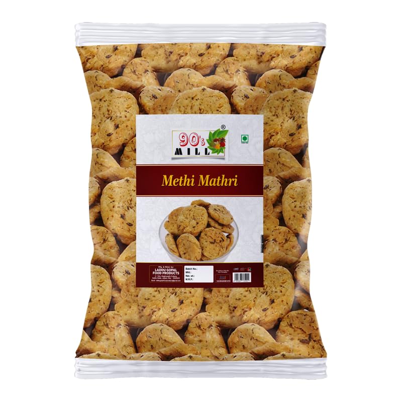 90's MILL Methi Mathi Purani Delhi Methi Mathri Made with Groundnut Oil ...