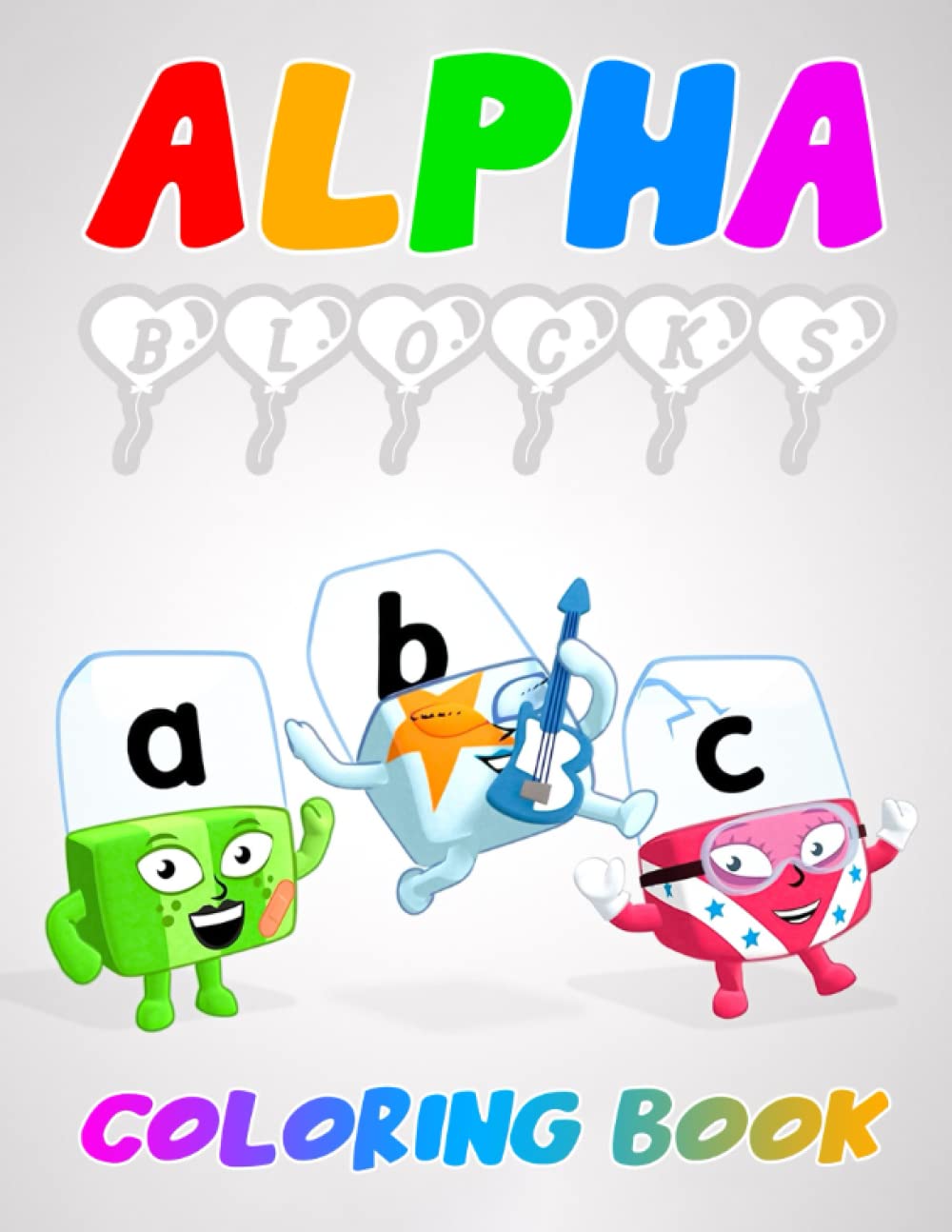 Alphablocks Coloring Book Letter Fun With Alphabet Abcs Blocks Premium ...