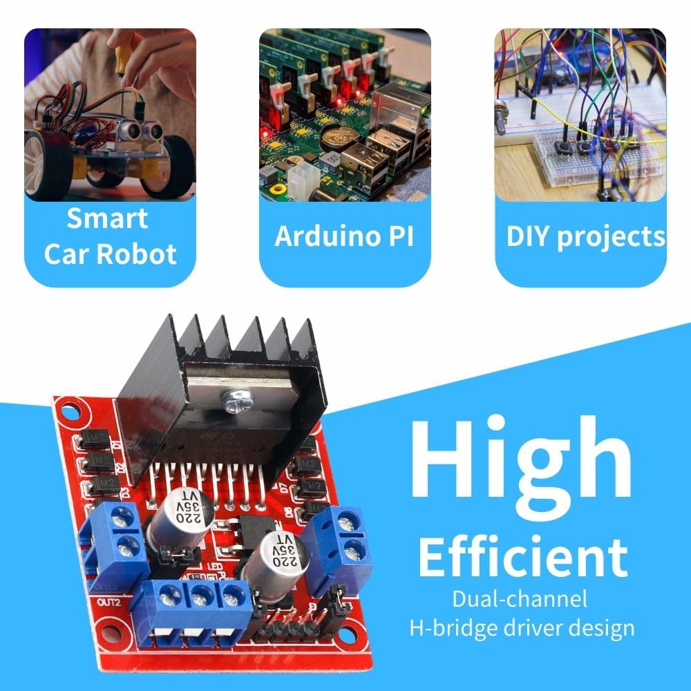Snapklik.com : 3Pcs L298N Motor Drive Controller Board Dual H Bridge DC ...