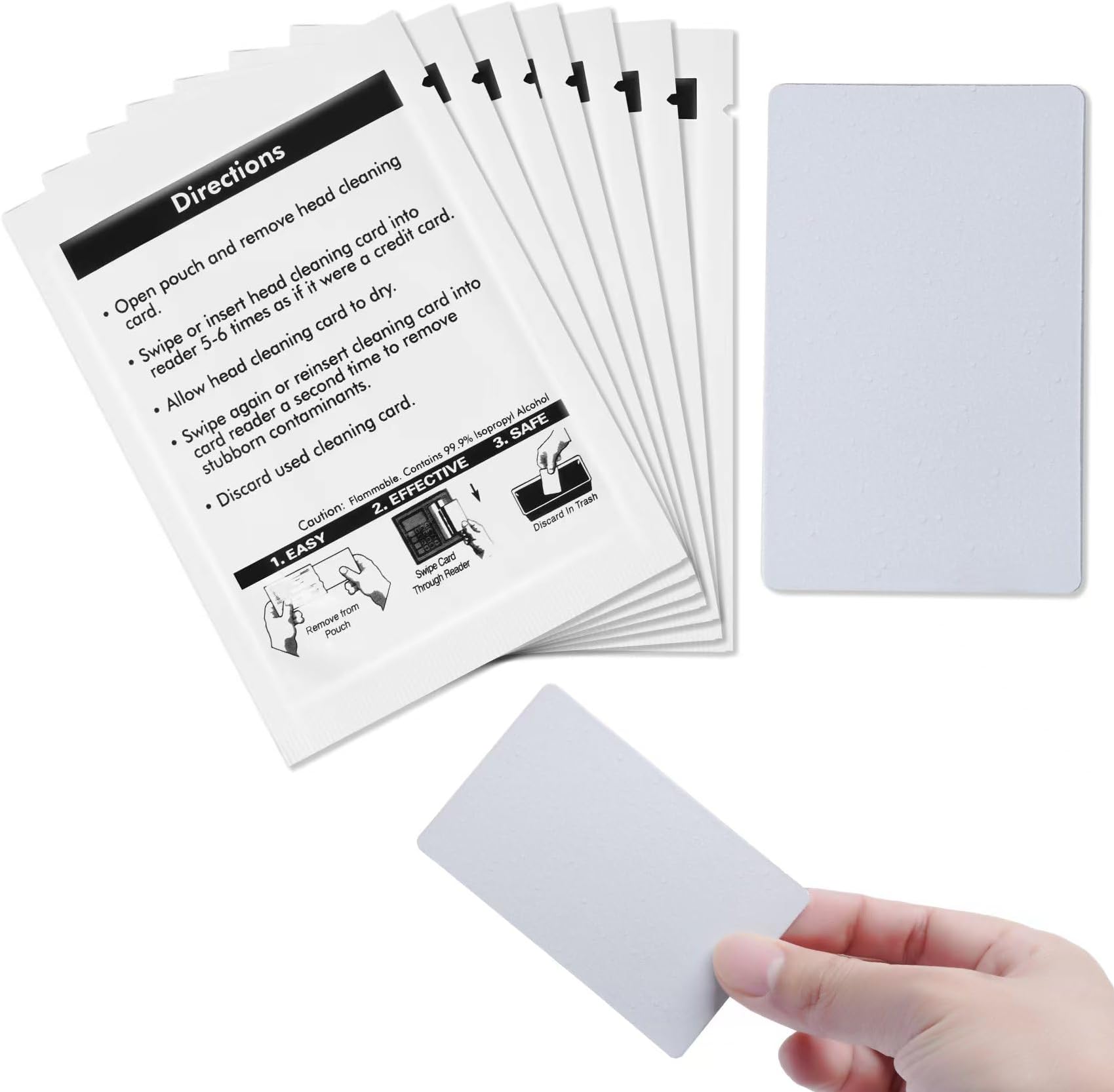 Amazon.com: Card Reader Cleaning Cards - BIHYM Dual Side Credit Card ...