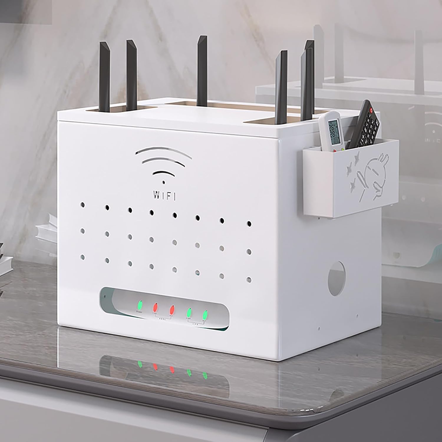 Amazon.com: SUZEPER WiFi Router Storage Box, WiFi Router Cabinet WiFi ...