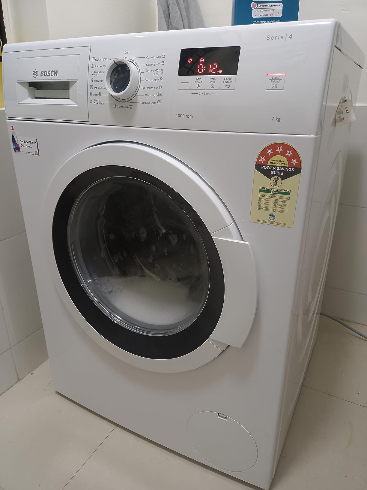 Bosch 7 kg 5 Star 1000RPM INVERTER TOUCH CONTROL Fully Automatic Front ...