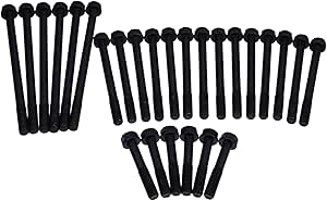Amazon.com: 26PCS Cylinder Head Bolts Bolt Kit Set Compatible with ...