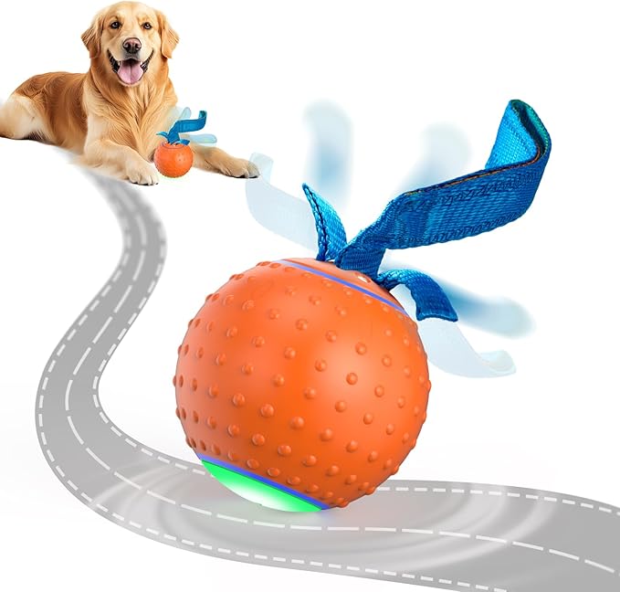 Interactive Dog Ball Toys Electric Automatic Moving Dog Toys to Keep ...