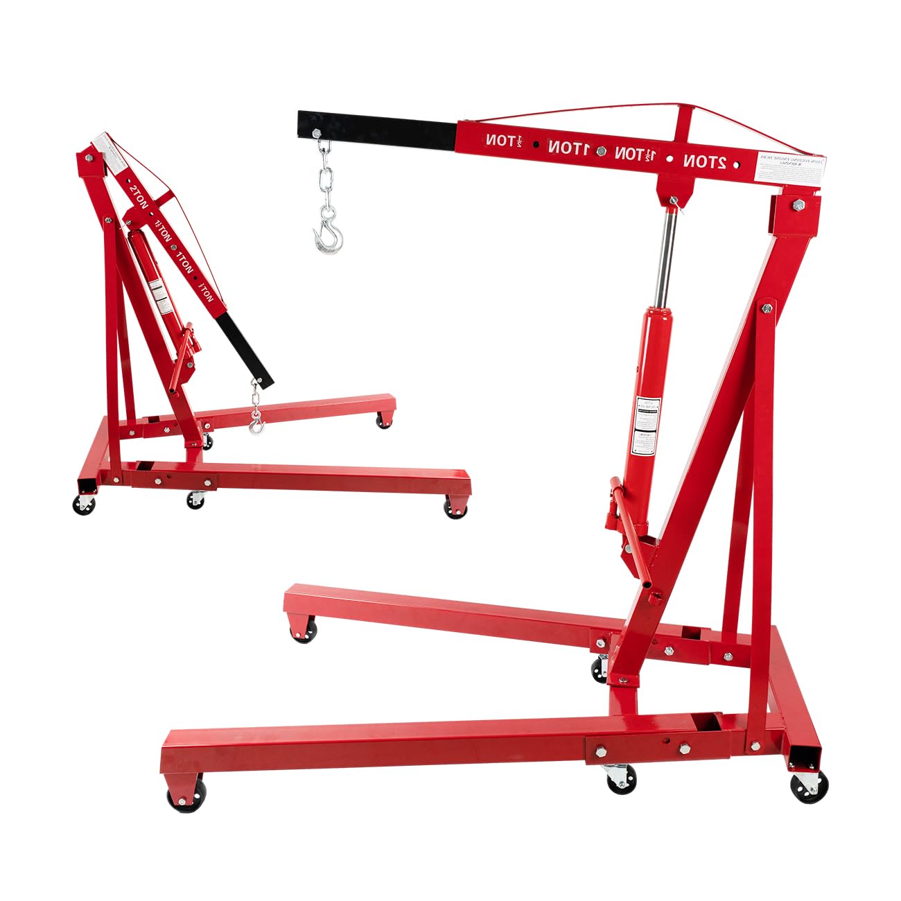 Amazon.com: biosp 2 Ton 4000lb Folding Engine Motor Hoist Stands, Heavy ...