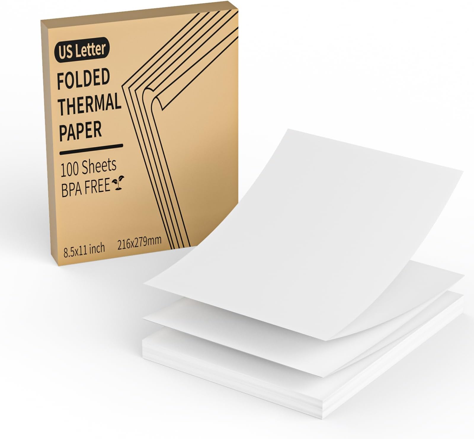 Amazon.com: Thermal Printer Paper 8.5 x 11 Inch, Quick-Dry US Letter ...