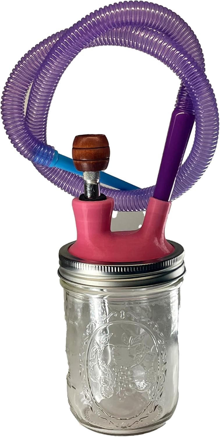 Amazon.com: Hookah EZ Clean Mason Jar Set Hand pipe made Handcrafted ...
