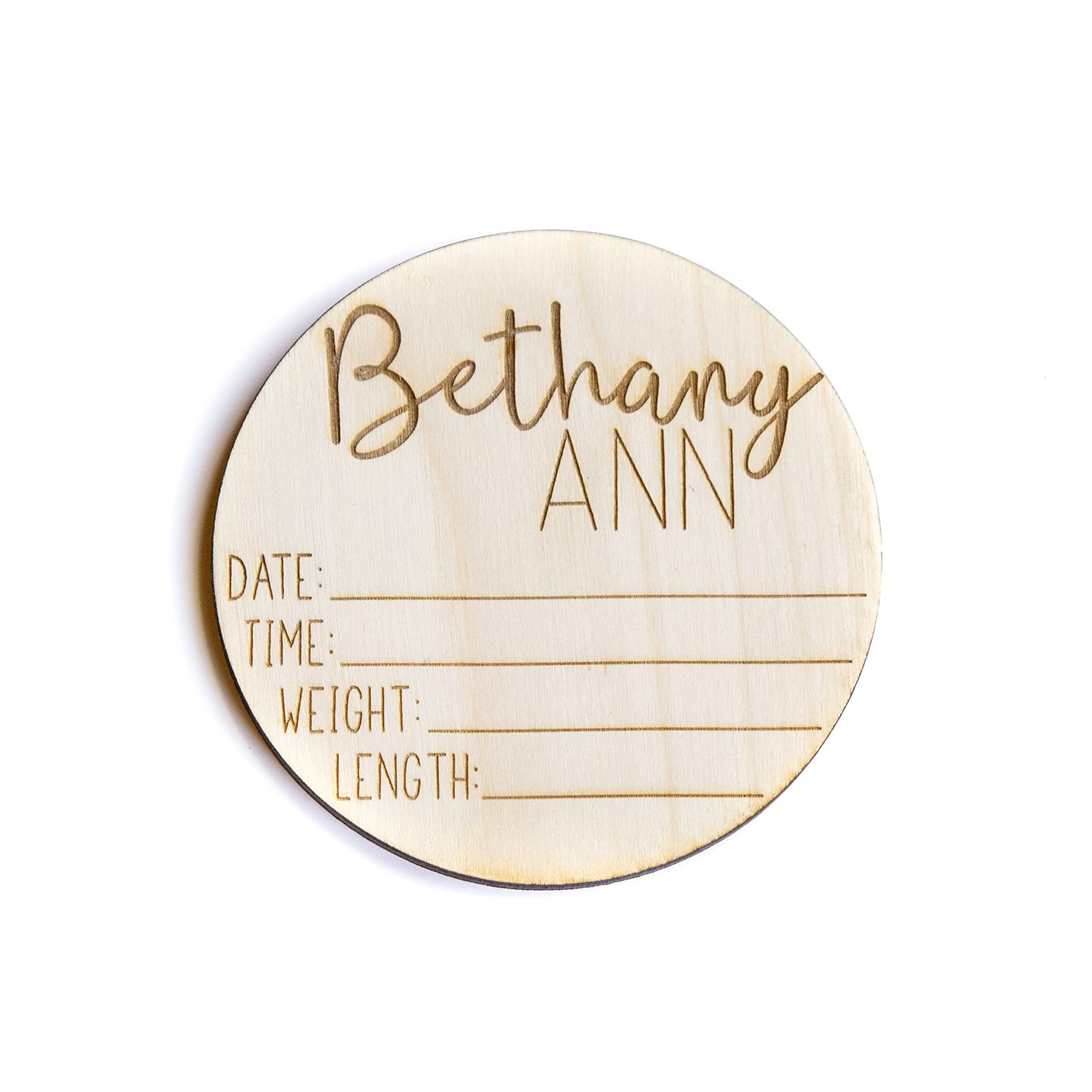 Newborn Announcement Sign For Hospital Baby Birth Announcement Sign ...