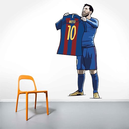 Wall Attraction Messi Wall Sticker & Mural Sticker for Wall Size ...