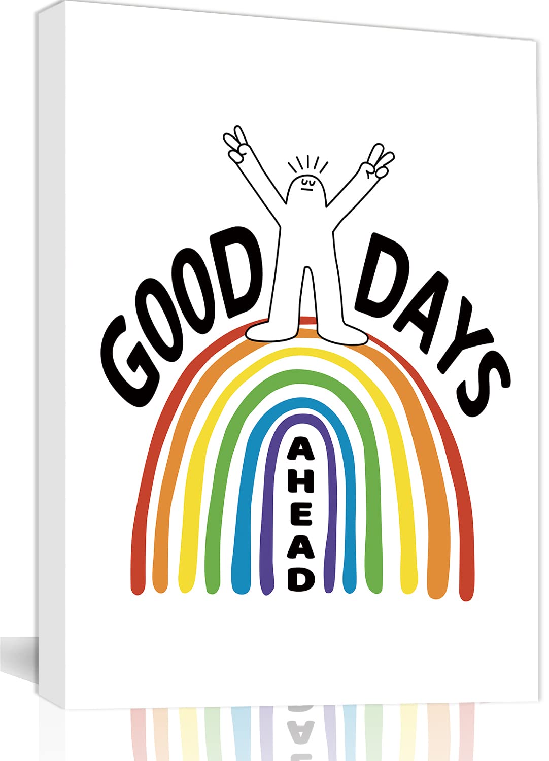 Good Days Ahead Inspirational Wall Art Canvas FRAMED for Bedroom ...