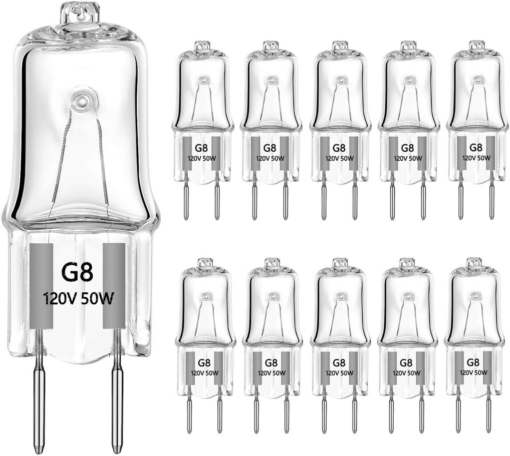 Feit Electric BPQ50T4/JCD/RP 50 Watt T4 JCD Halogen Bulb with Bi-Pin ...