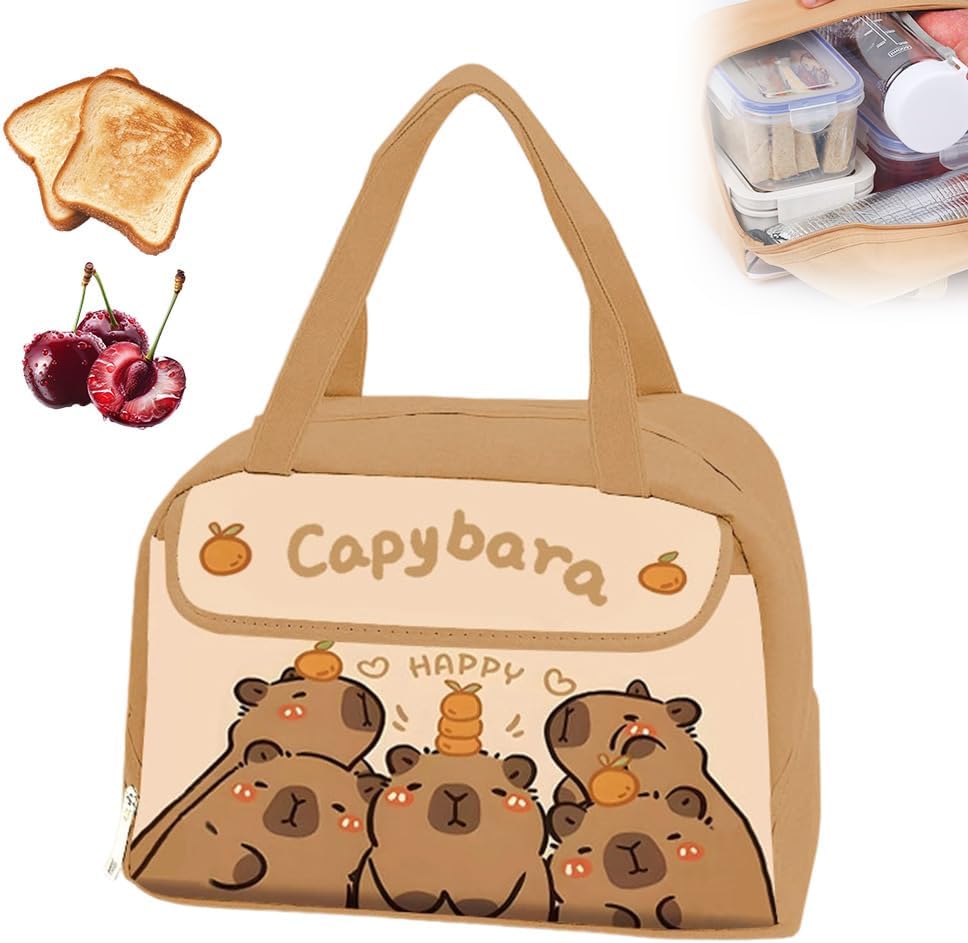 Amazon.com: ANYSENT Capybara Lunch Box, Waterproof Insulation Capybara ...
