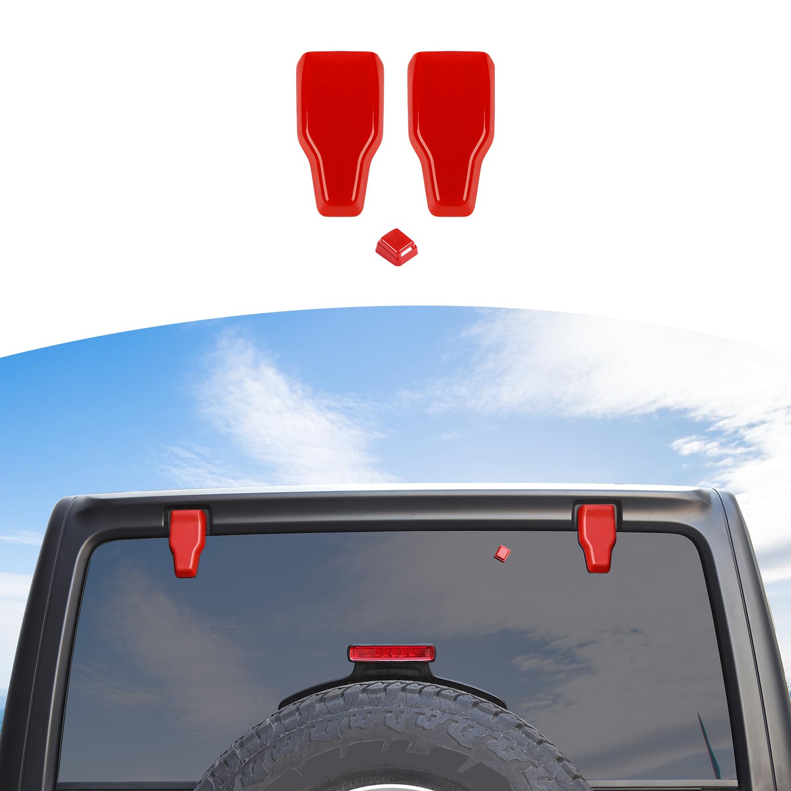 Rt Tcz For Jeep Jl Rear Window Hinge Cover Trim | Desertcart INDIA