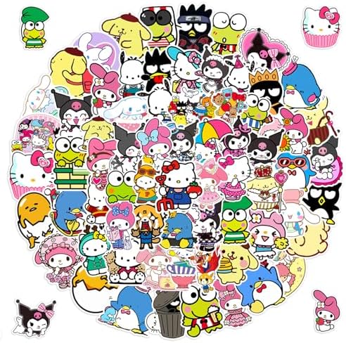 Amazon Kawaii Sanrio Cartoon Stickers For Kids Teens 100 Piece