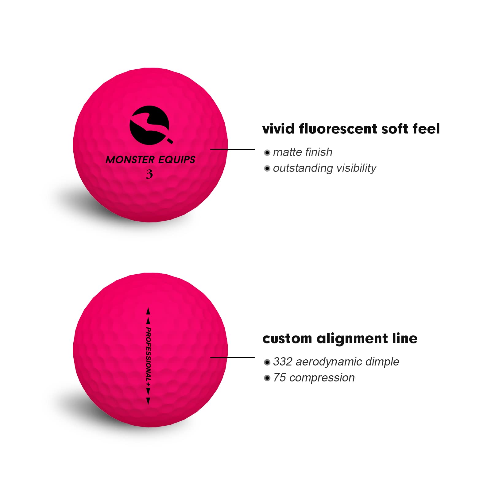 Snapklik.com : Monster Equips PRO Soft Feel Ultimate Distance Golf Ball