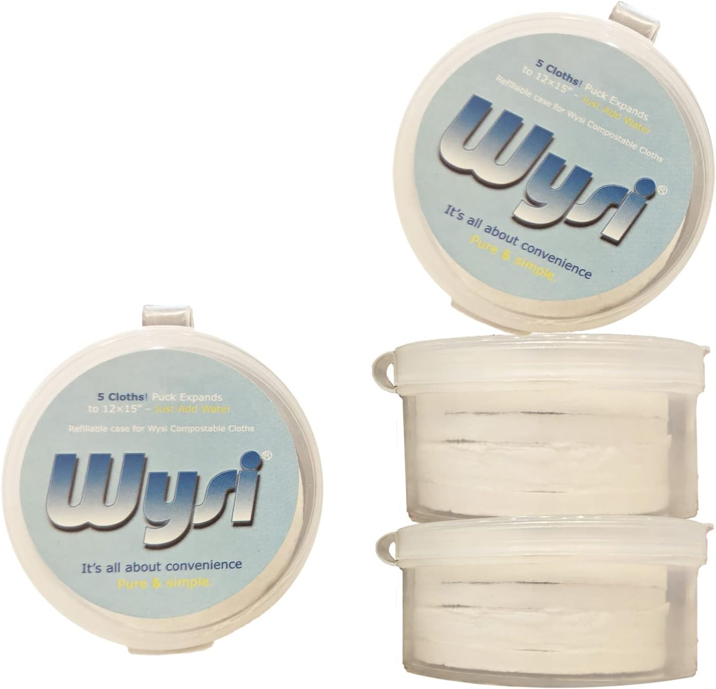 Amazon.com: WYSI Multi-Purpose Cloths - 12x15" Expandable Towel Tablet ...