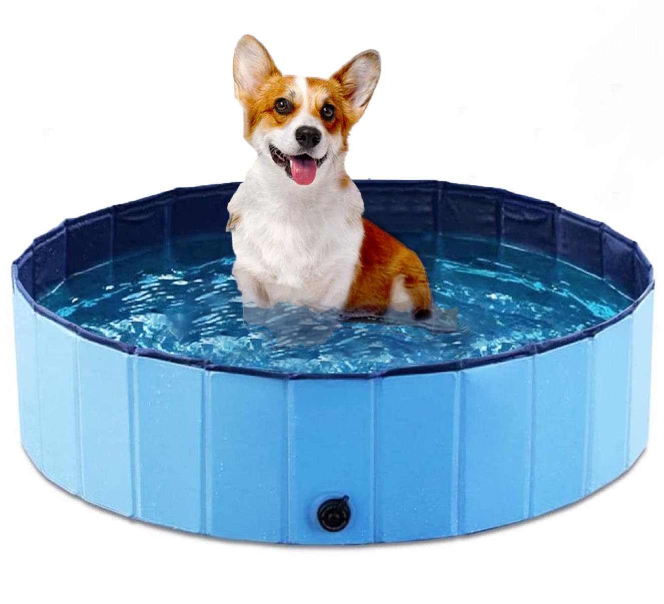 YASITY Dog Pool, Foldable Pet Swimming Pool, Outdoor Bathing Tub Kiddie ...