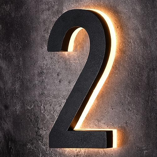 Amazon.com: ROCEEI 8 Inch Backlit LED House Number 0-9 for Outside ...