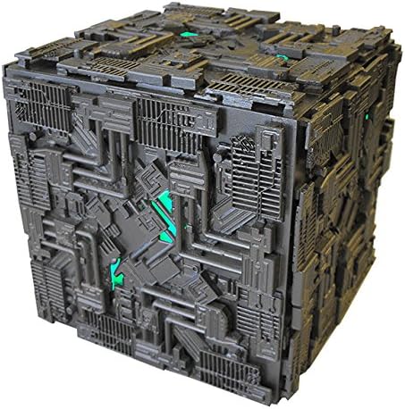 Eaglemoss Star Trek Starships Collection Oversized Light Up Borg Cube ...