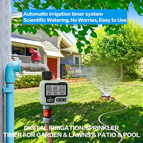 CROSOFMI Minuteur d'arrosage numérique programmable pour tuyau de ...