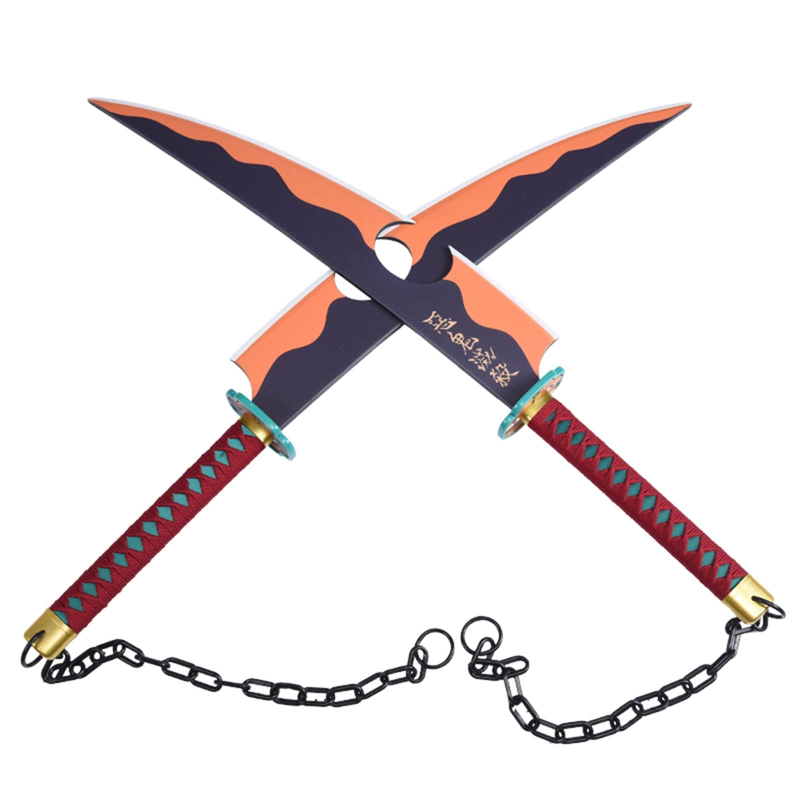 Buy Deluxe Uzui Tengen Blade Weapon Demon Slayer Blade Wooden Ninja ...