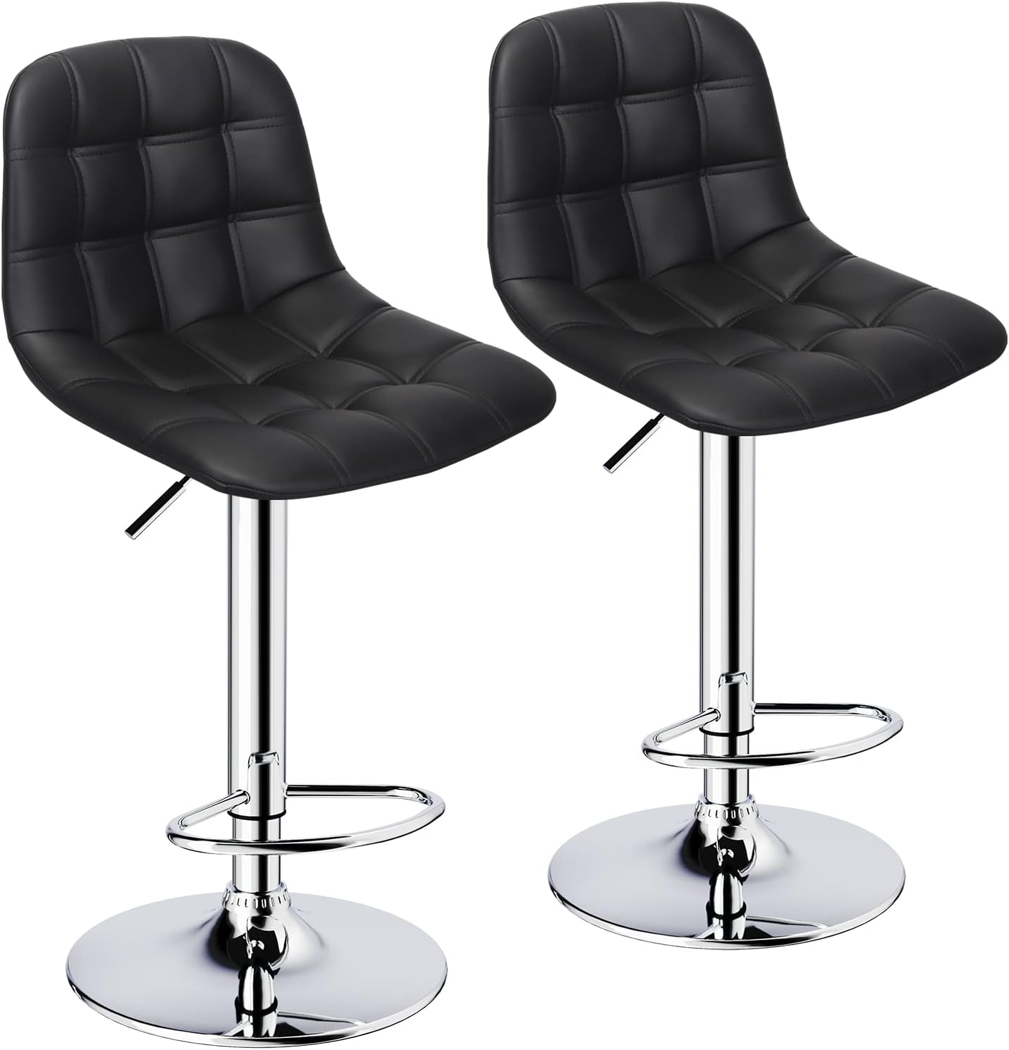 Amazon.com: ErgoDesign Bar Stools Set of 2, Adjustable Barstools with ...