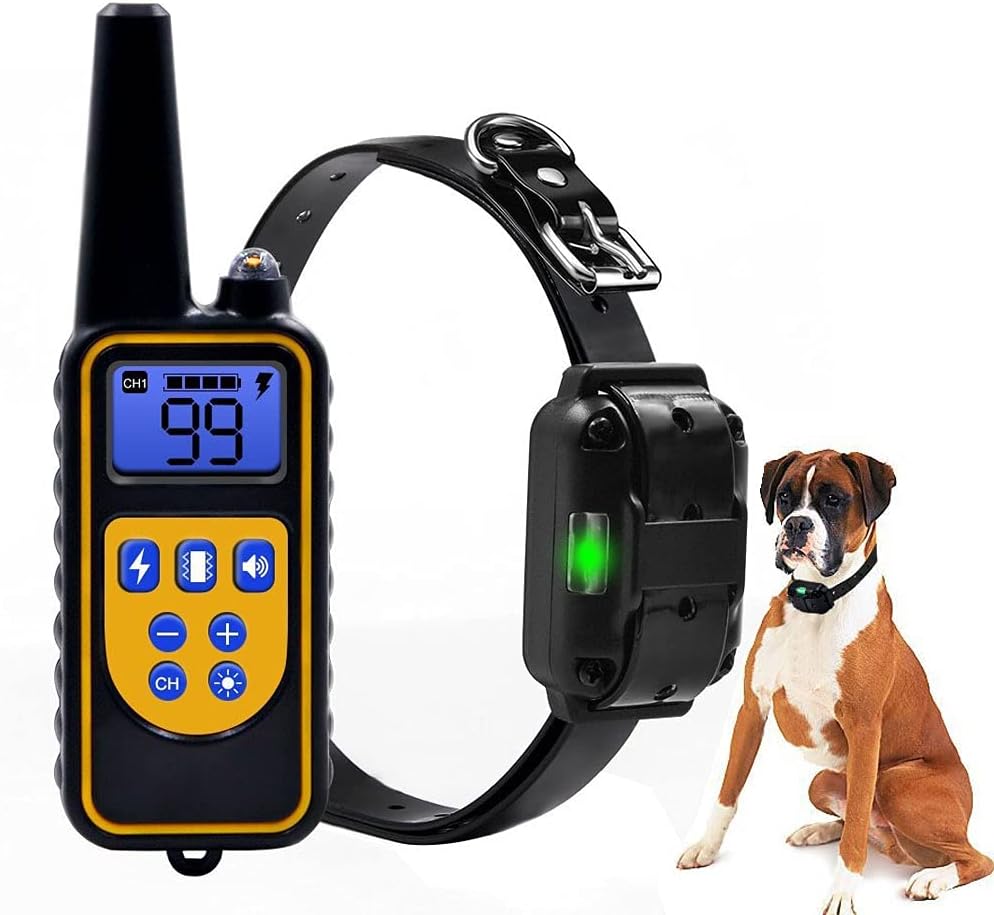 2 Piezas Collar Antiladridos Perro,Collar Electrico para Perros de 800m ...