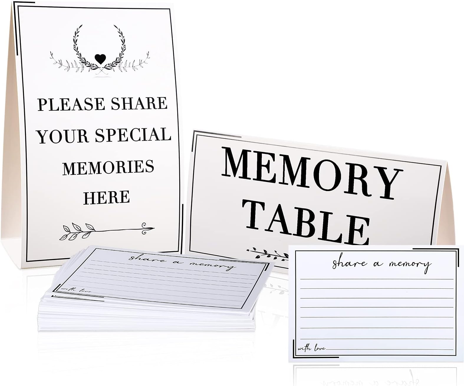 Amazon.com: Antgiftshop 50 Share a Memory Cards For Funeral,Memorial ...