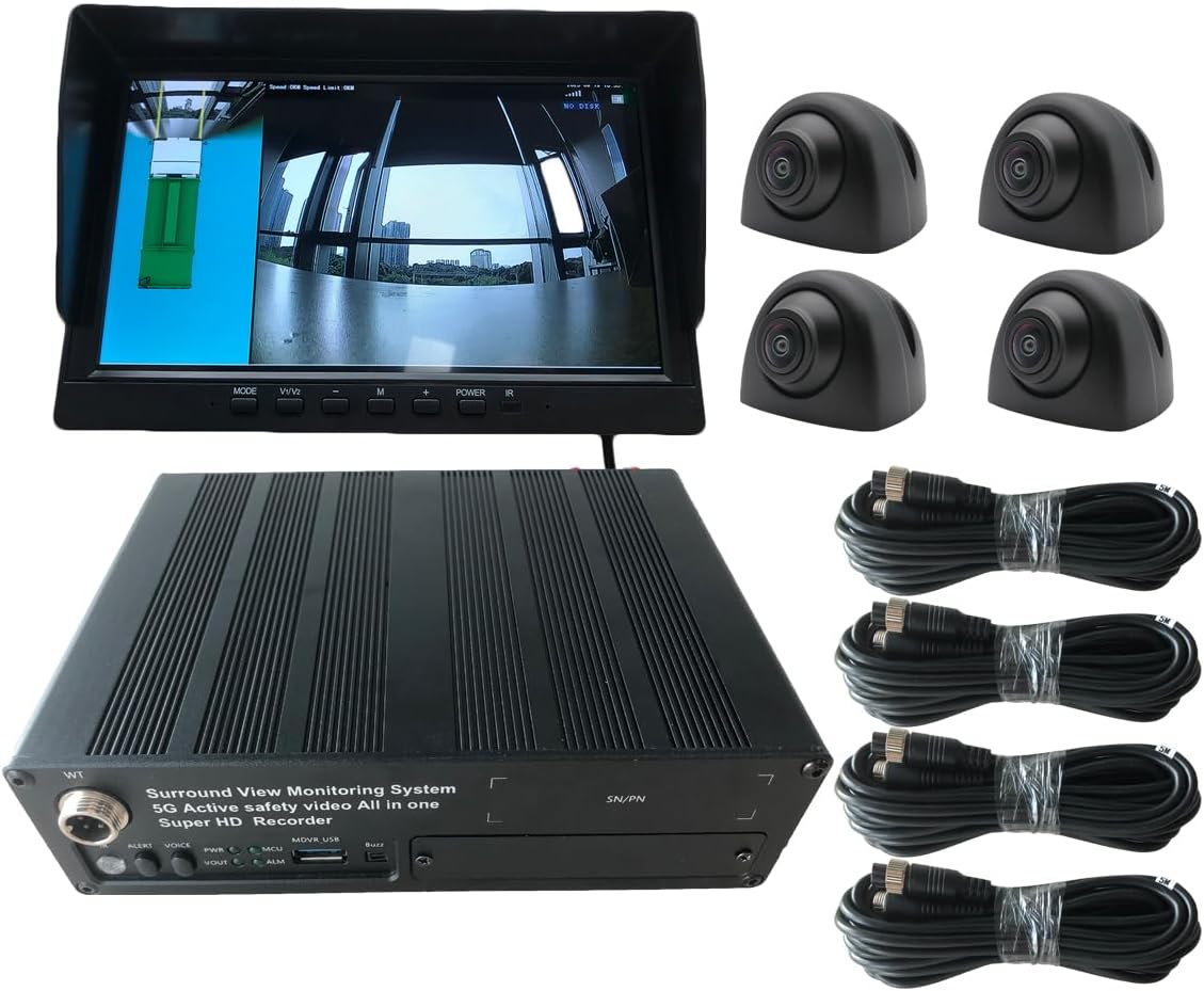 Amazon.com : Hikway 4G 360 Surround View Monitoring System mdvr with ...