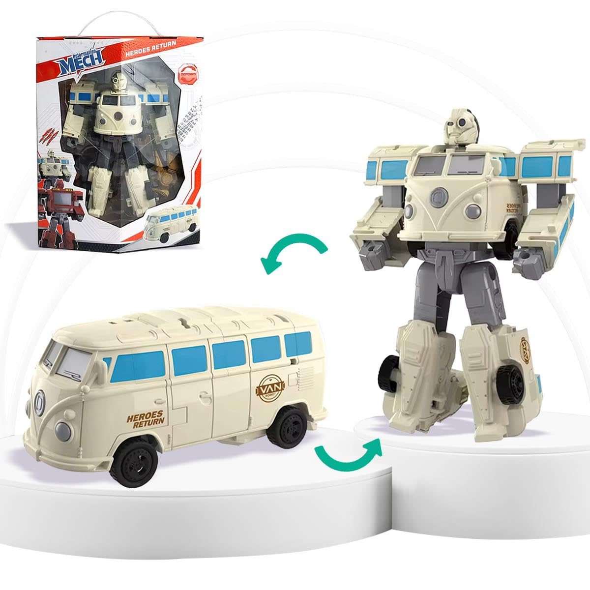 xwin sportseries 2-in-1 Transforming Mecha Robot Car Toys for Kids ...