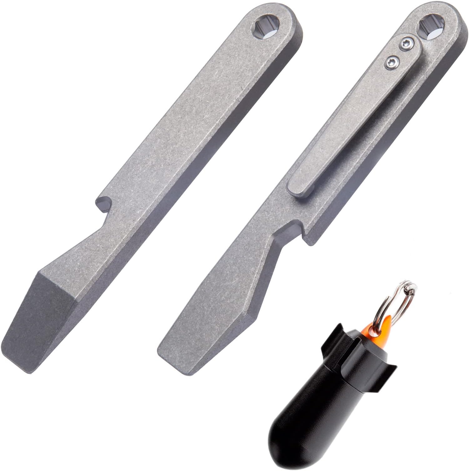 STADELHORN TitanEdge Mini – 100% Pure Titanium EDC Pry Bar 3.5" Inches ...