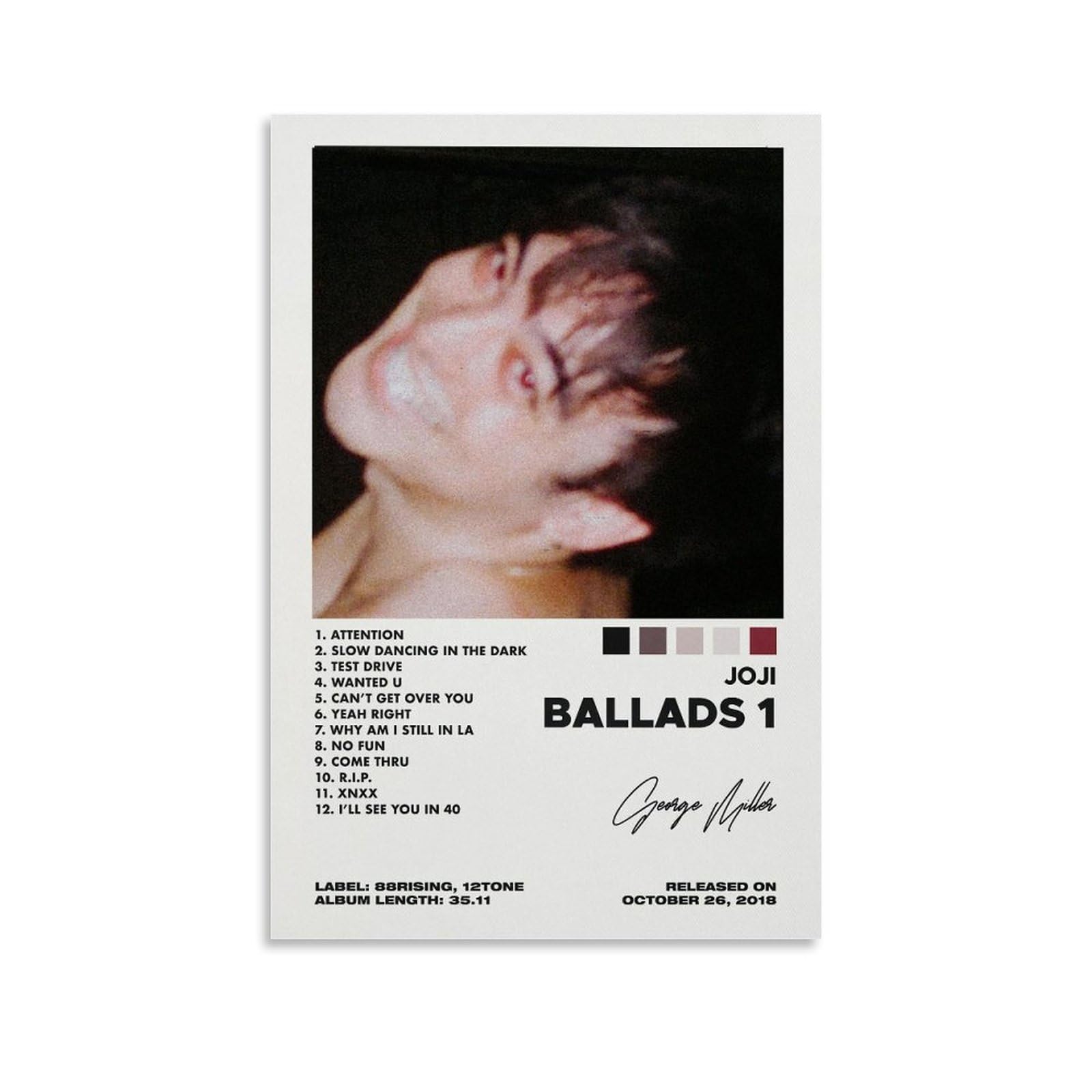 Snapklik.com : ShenMou Joji Ballads Album Cover Poster Canvas Art ...