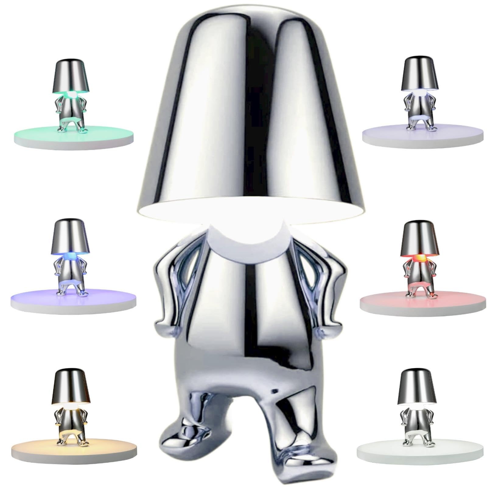 Amazon.co.jp : Brabola Thinker Lamp Collection コードレス キュート テーブルランプ ベッド ...