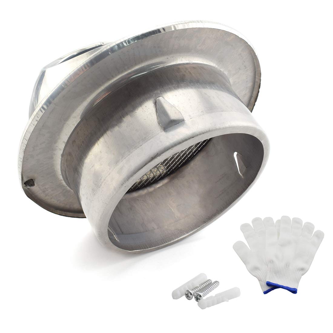 Buy SDTC Tech 4 Inch Stainless Steel Soffit Air Vent Round Bull Nosed ...