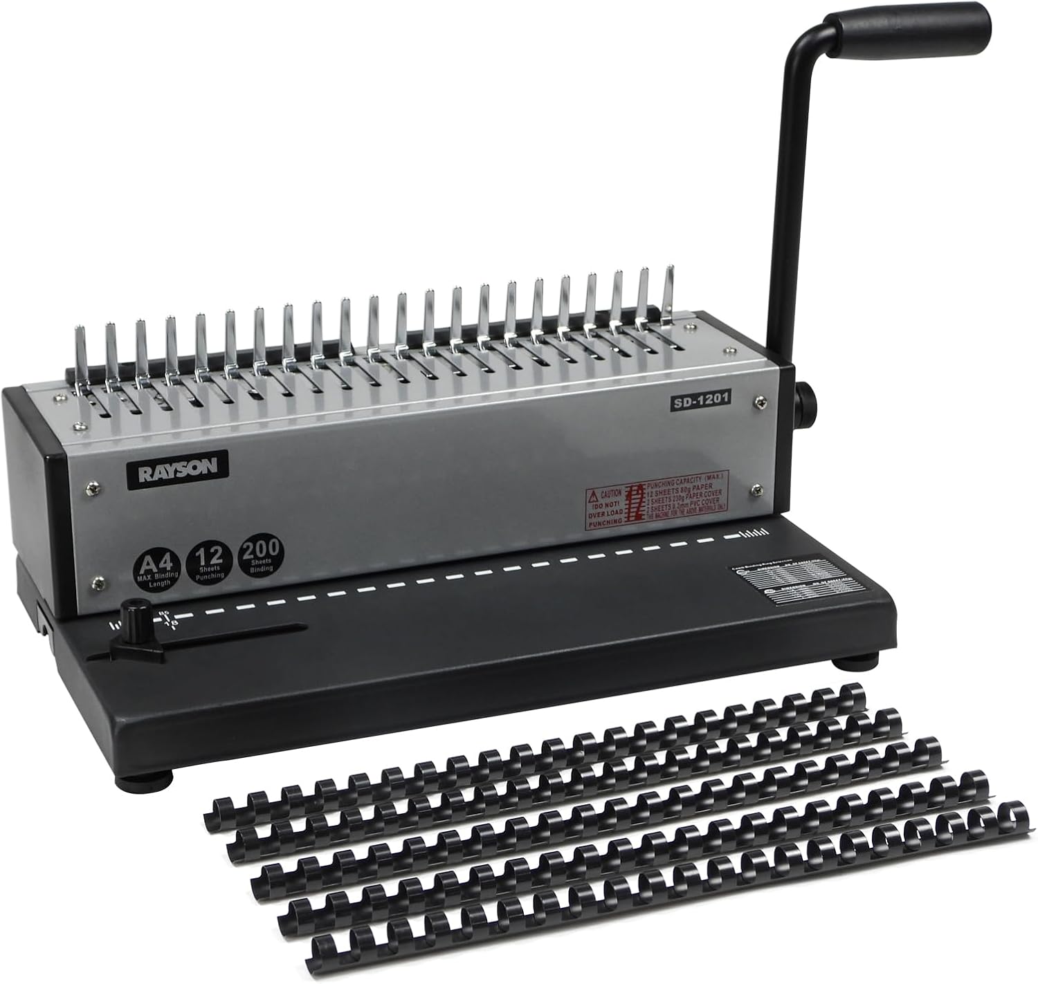 RAYSON SD-1201 Relieuse spirale plastique, 21 trous, Capacité de ...