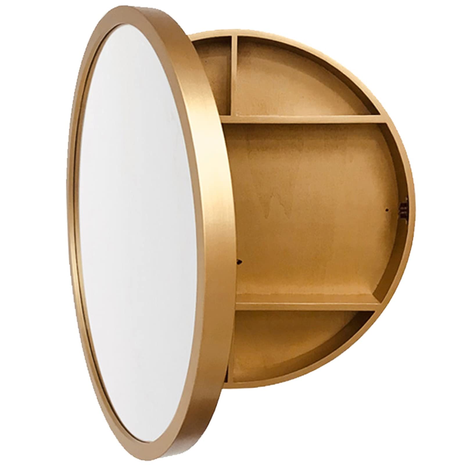 Amazon.com: Durx-litecrete ne Cabinet with Mirror, Round Wall Mounted ...