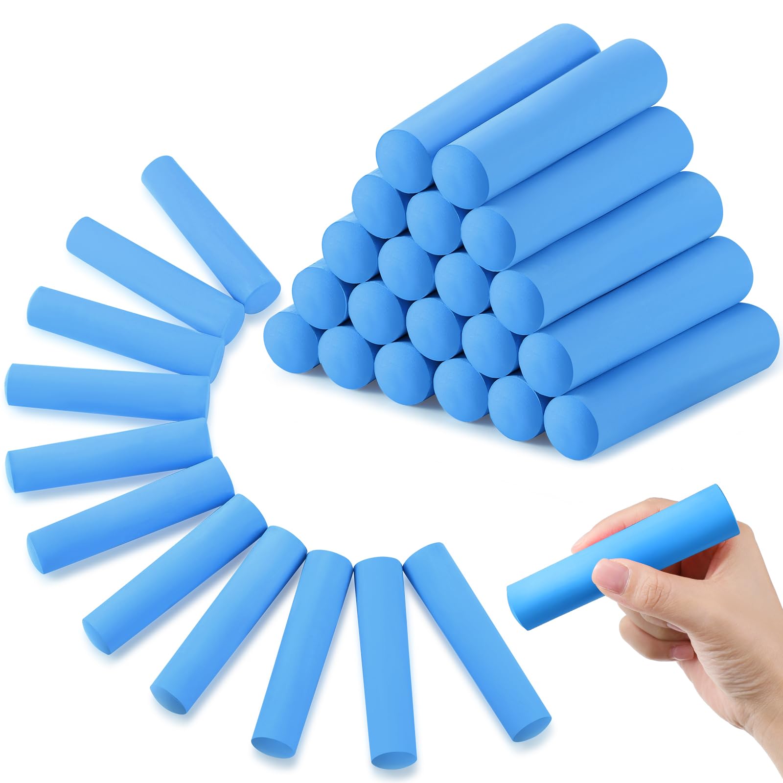 Amazon.com: Fulmoon 40 Pcs Jumbo Sidewalk Chalk Large Chalk for Kids ...