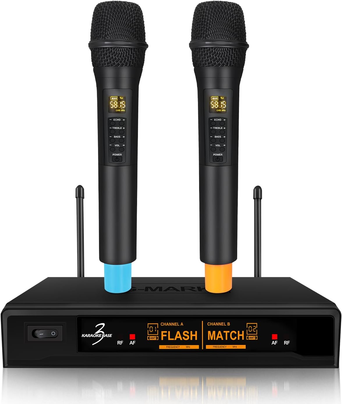 Amazon.com: XTUGA u777 Wireless Microphone System Dual Wireless Mic ...