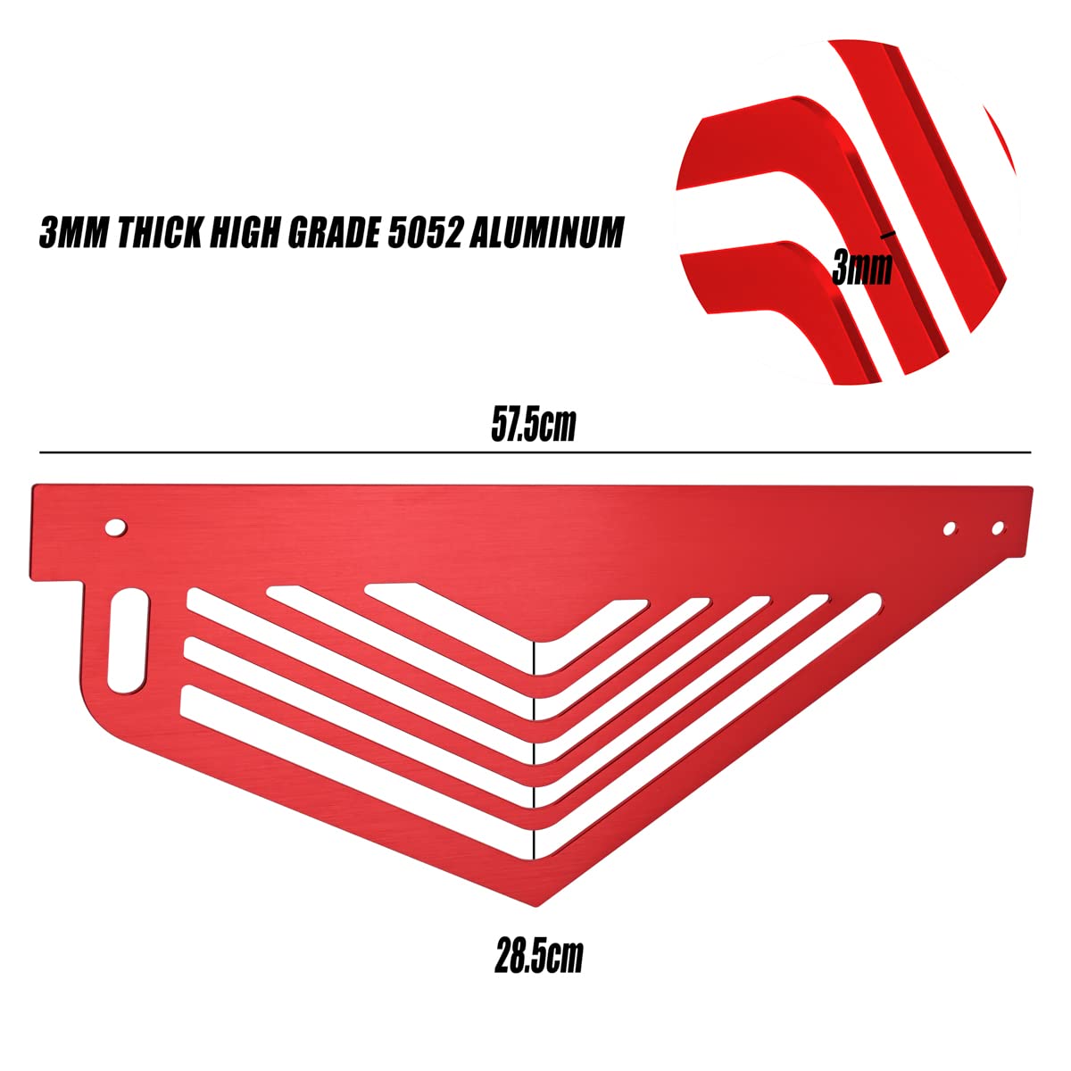 BILLFARO Red Engine Bay Panel Cover,Oxidation Aluminium Rear Engine ...