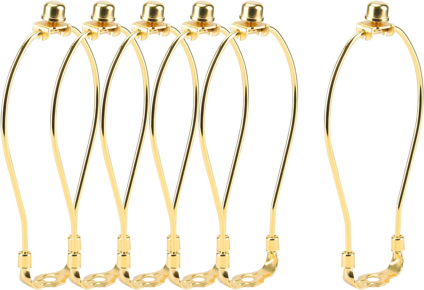 NINGWAAN 6 Set Lamp Shade Harp, 8 Inch Gold Lamp Shade Holder Kit for ...