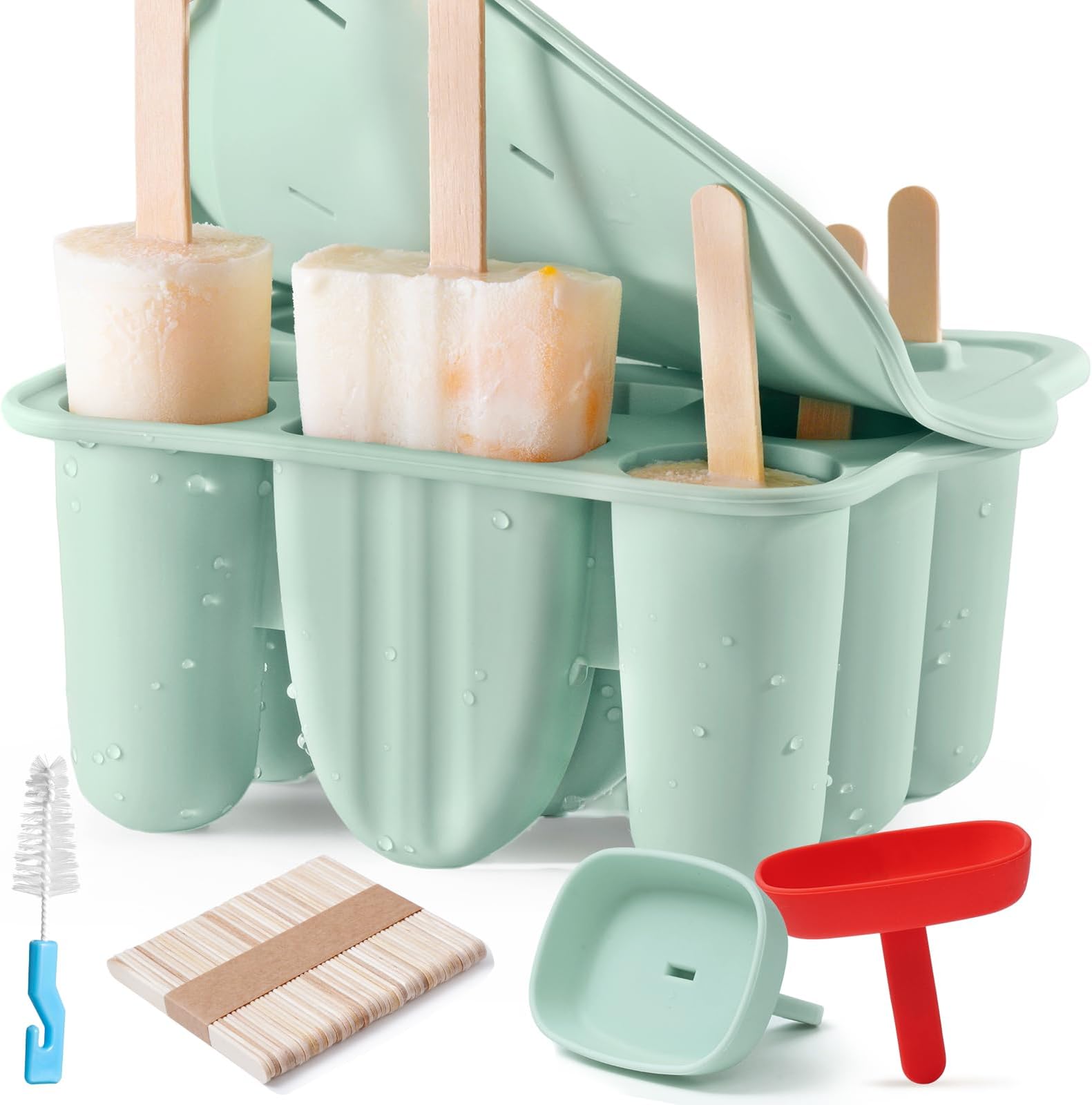 Amazon.com: 9-Cavity Popsicle Molds for Kids, Homemade BPA-Free ...