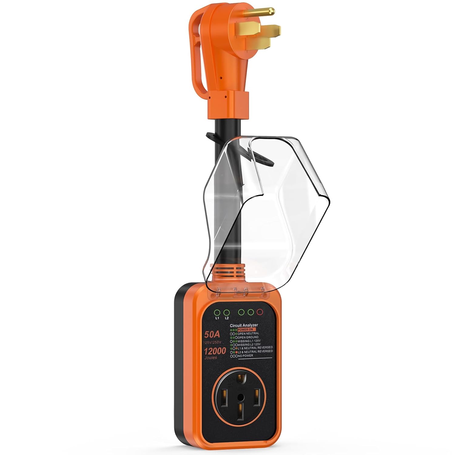 Amazon.com: ITEFDTUTNE RV Surge Protector 50 Amp Waterproof (12000 ...