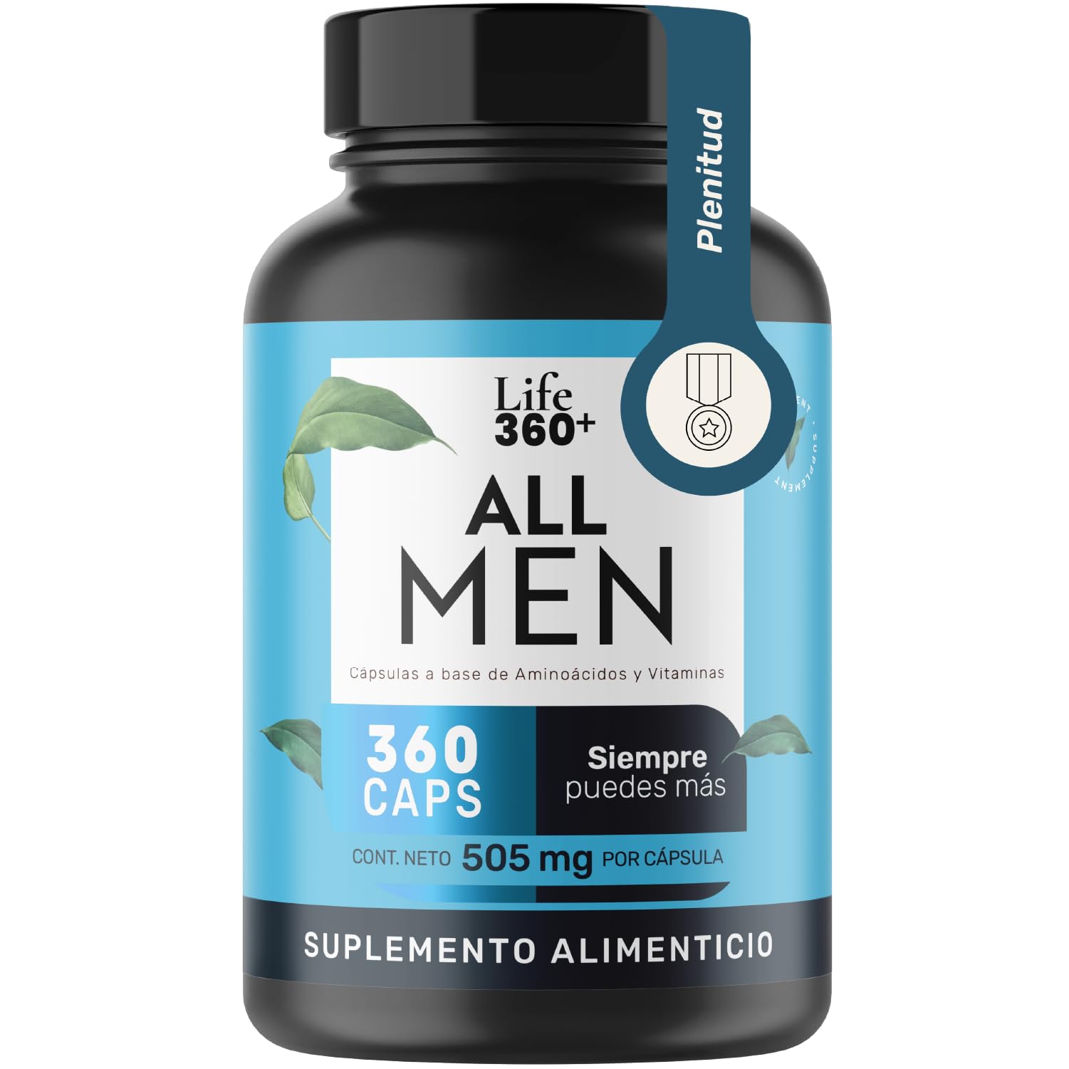 LIFE 360+ All Men | 360 Cápsulas | Creatina Monohidratada, Biotina ...