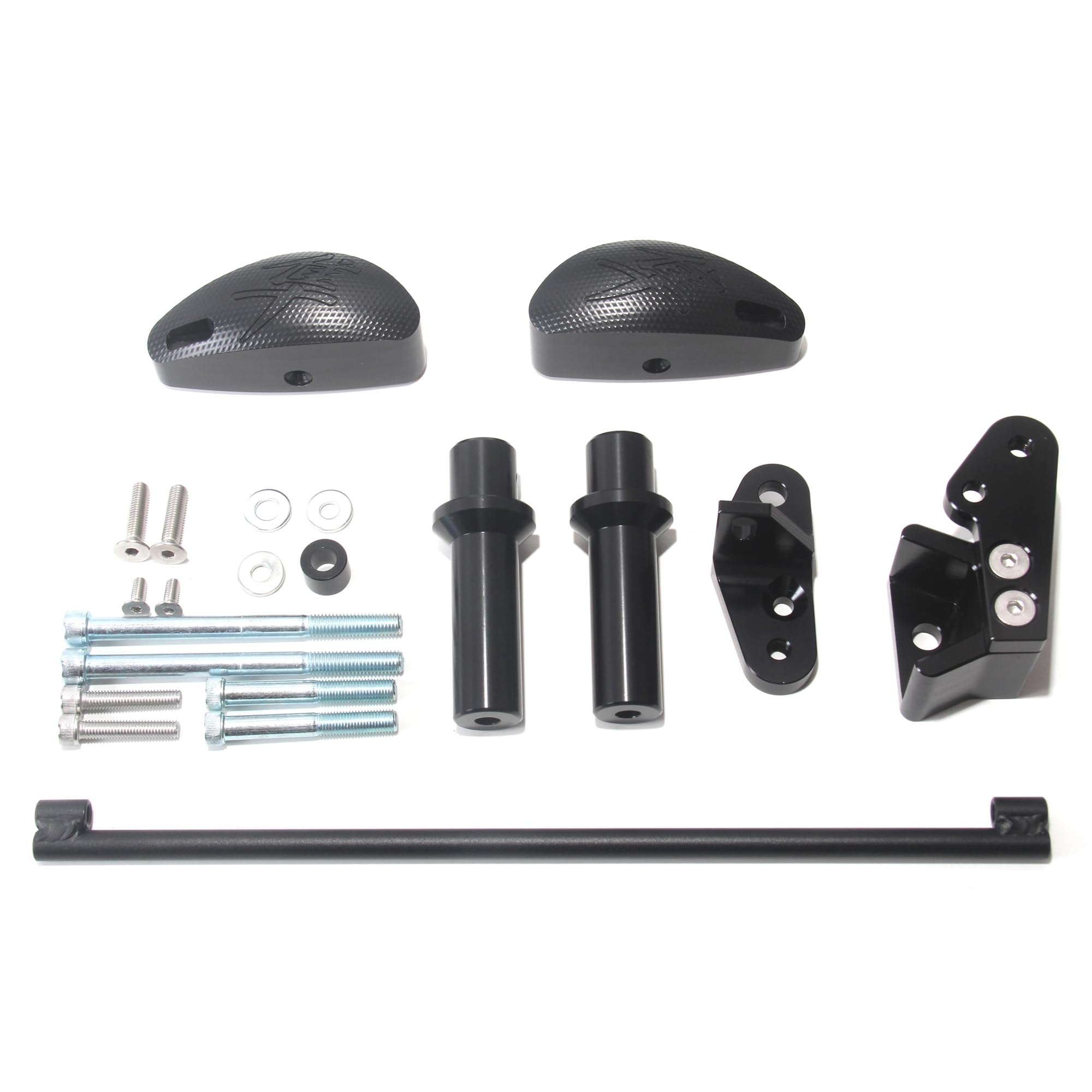 Suzuki Hayabusa Frame Sliders Black No-Cut Frame Sliders For Suzuki ...