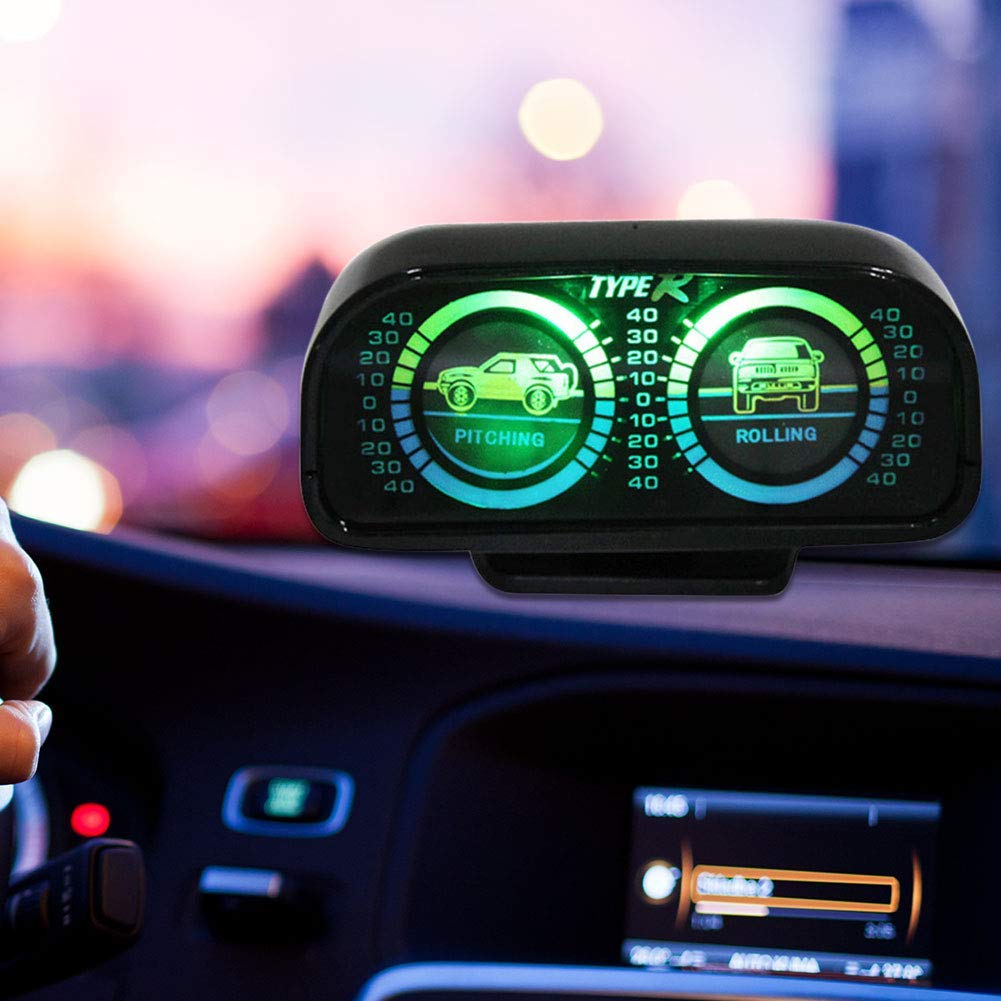 Car Inclinometer Mount Off Road Inclinometer Gauge With Lamp Vehicle ...