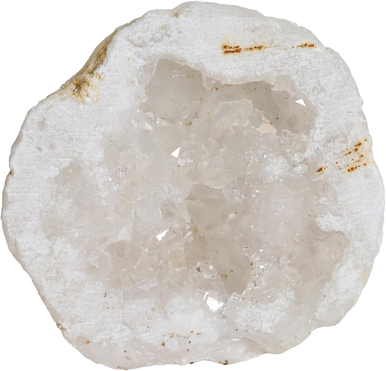 Amazon.com: mookaitedecor Angel Aura Quartz Geode Stone Titanium Coated ...